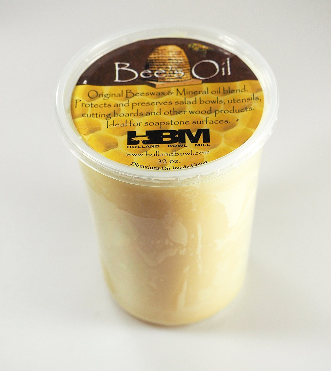 Bee's Oil Salad Bowl & Wood Conditioner - 32 Oz. Tub - Holland Bowl Mill