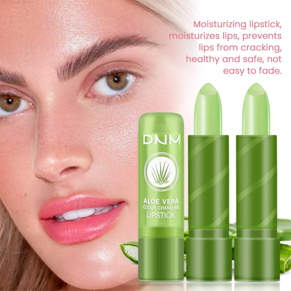 BINGBRUSH 2 Pcs Orange Color Changing Lipstick Queen,PH Mood Long Lasting Labiales Lip Gloss Lip Balm Tinted Magic Lip Stain Makeup Moisturize Lipstick Set for Women