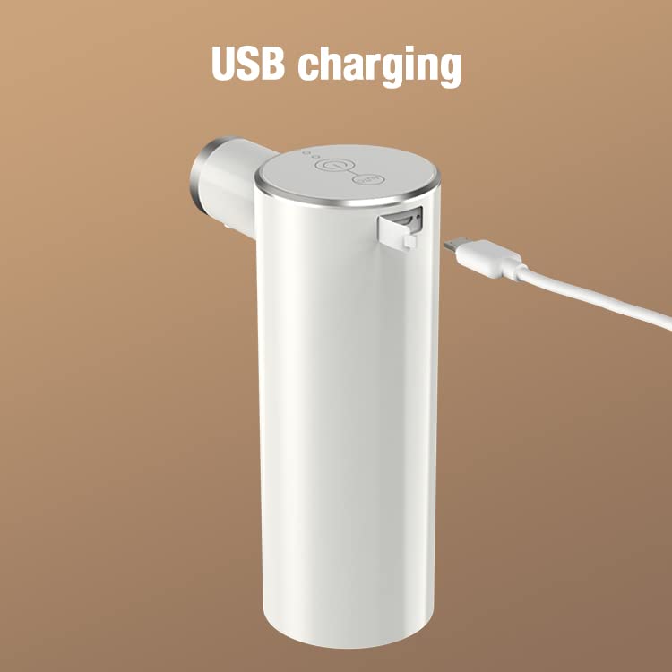 Automatic/Manual Wine Aerator, USB Rechargeable Wine Pump Dispenser Electric Aeration and Decanter Wine Spout Pourer, Red & White Wine Accessories Automatic Aerator β White