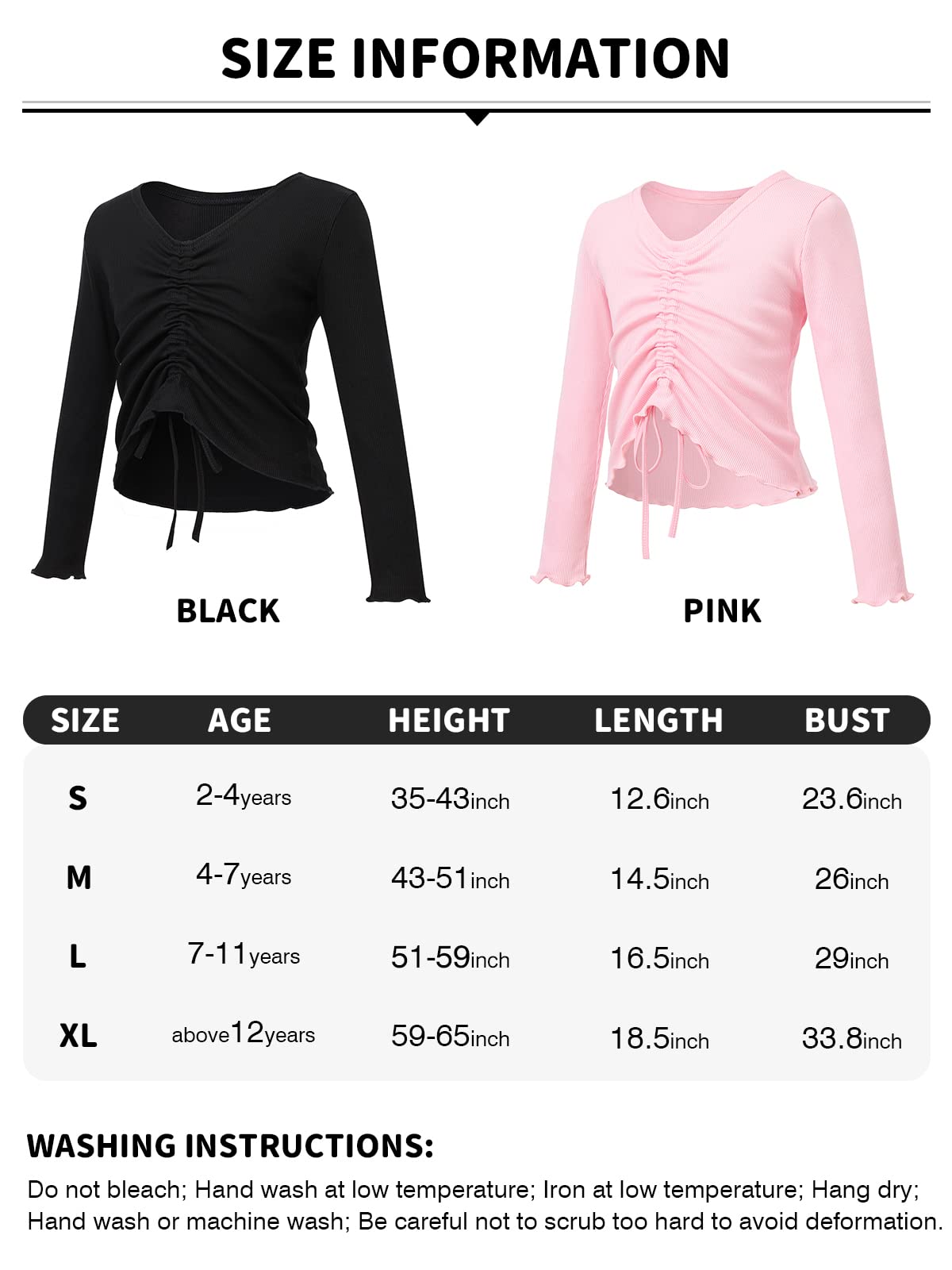 Ballet Sweater for Girls Ballet Top Ballet Wrap Girls Long Sleeve Dance Top Dance Sweater Warm Pullover Knit Dance Clothes Pink