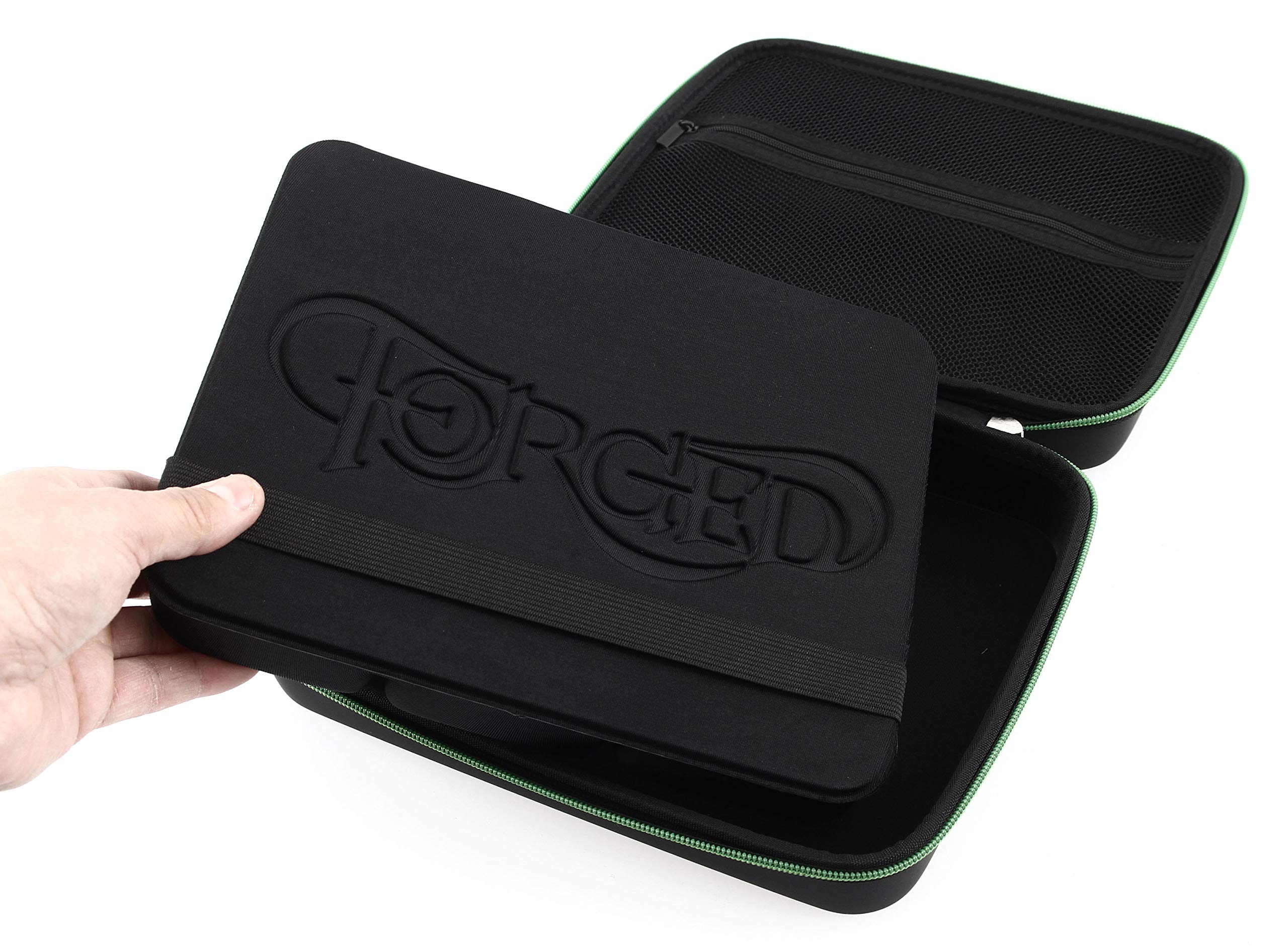 Forged Dice Co. Dice Box and Dice Tray with Removable Dice Holder - Storage Box Holds up to 300 Metal or Plastic Polyhedral Dice - Compatible with DND and Dungeons & Dragons Game Dice - Green
