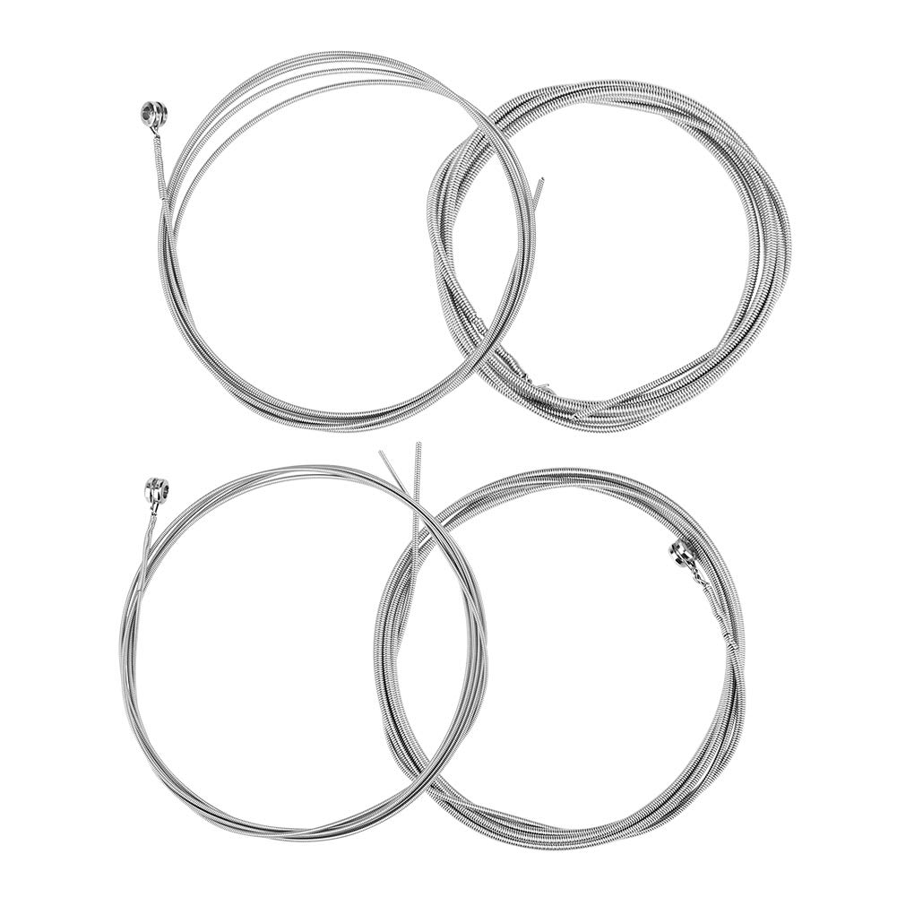 Electric Bass Strings 4 Set of Steel Plated Gauge Strings Bass Guitar Parts 1mm 1.4mm 2mm 2.5mm