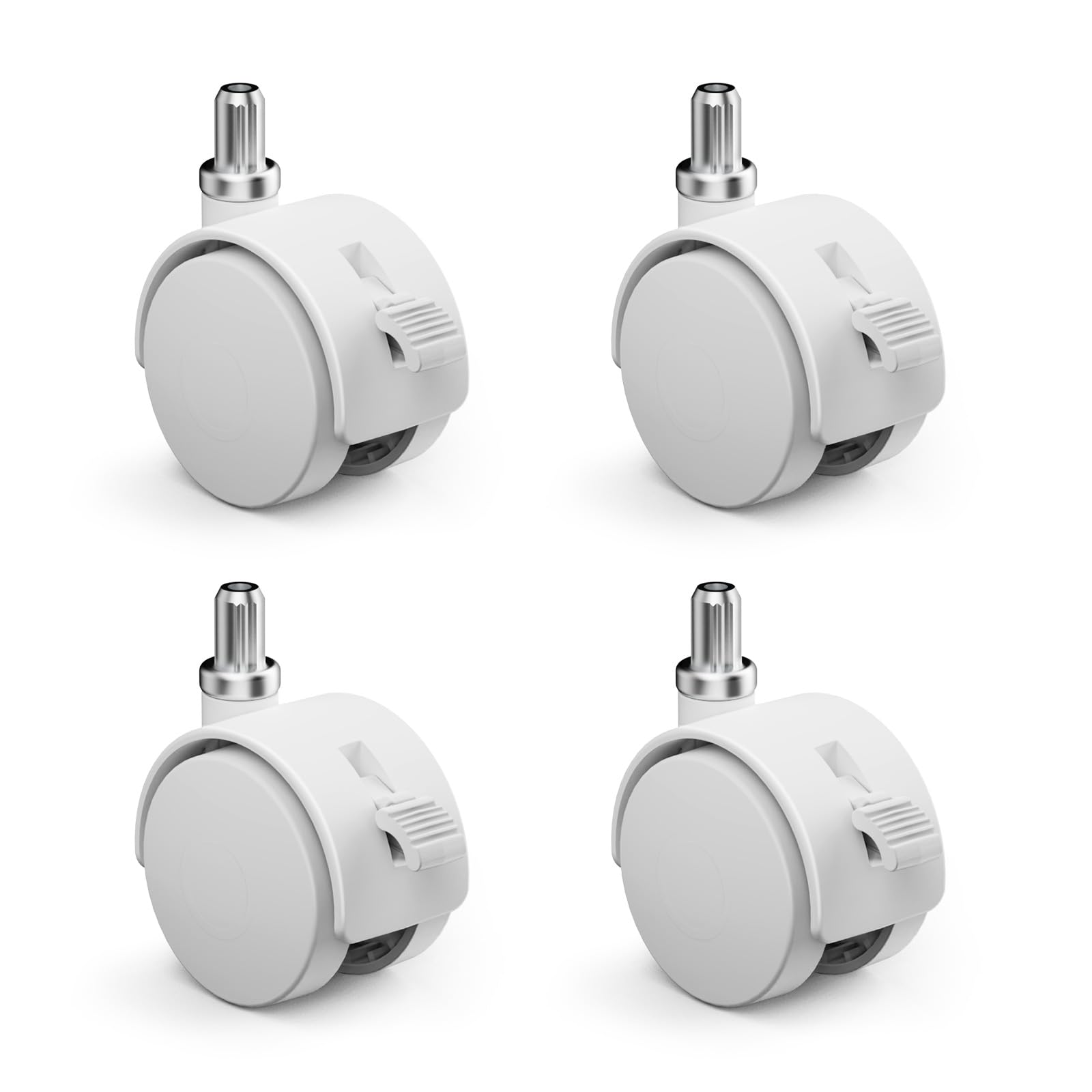 BROVIEW 1 Set of Universal Wheels for Broview V9 28Gal Storage Bins with Lid, White