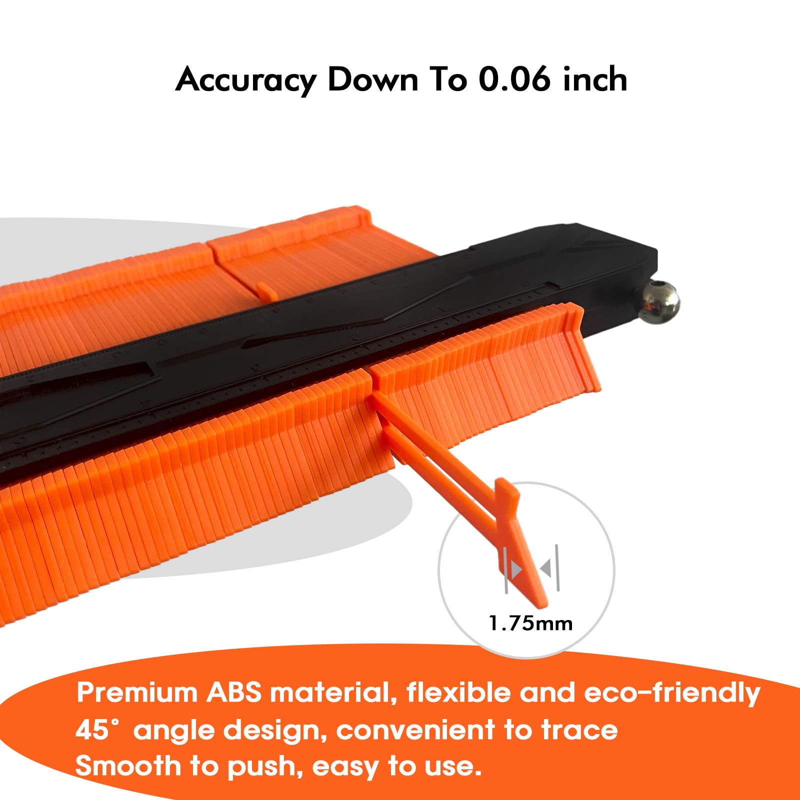 BlazeTech 12"& 5" Contour Gauge Tool - Super Gauge Shape and Outline Tool with Lock,Measuring Tools Precisely Copy Irregular Shape Duplicator for Flooring, Carpenter, Construction,Title,Corner