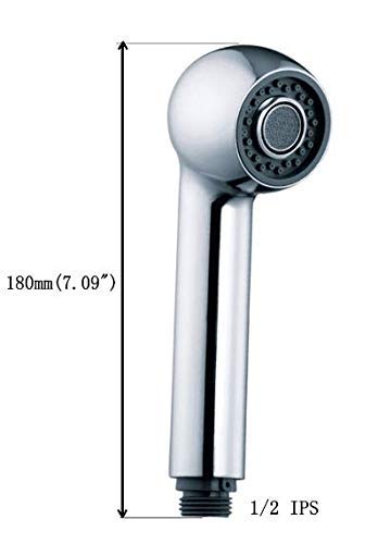 Brushed Nickel Kitchen Sink Faucet Head 2-Function Pull-out Spray Head for Bathroom Kitchen Faucet Replacement Part G1/2 Connections (Style 6)