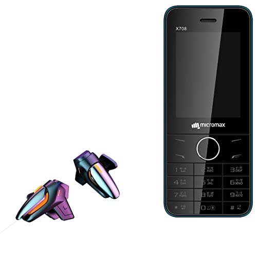 BoxWave Gaming Gear Compatible with Micromax X708 (Gaming Gear by BoxWave) - Touchscreen QuickTrigger, Trigger Buttons Quick Gaming Mobile FPS for Micromax X708 - Jet Black