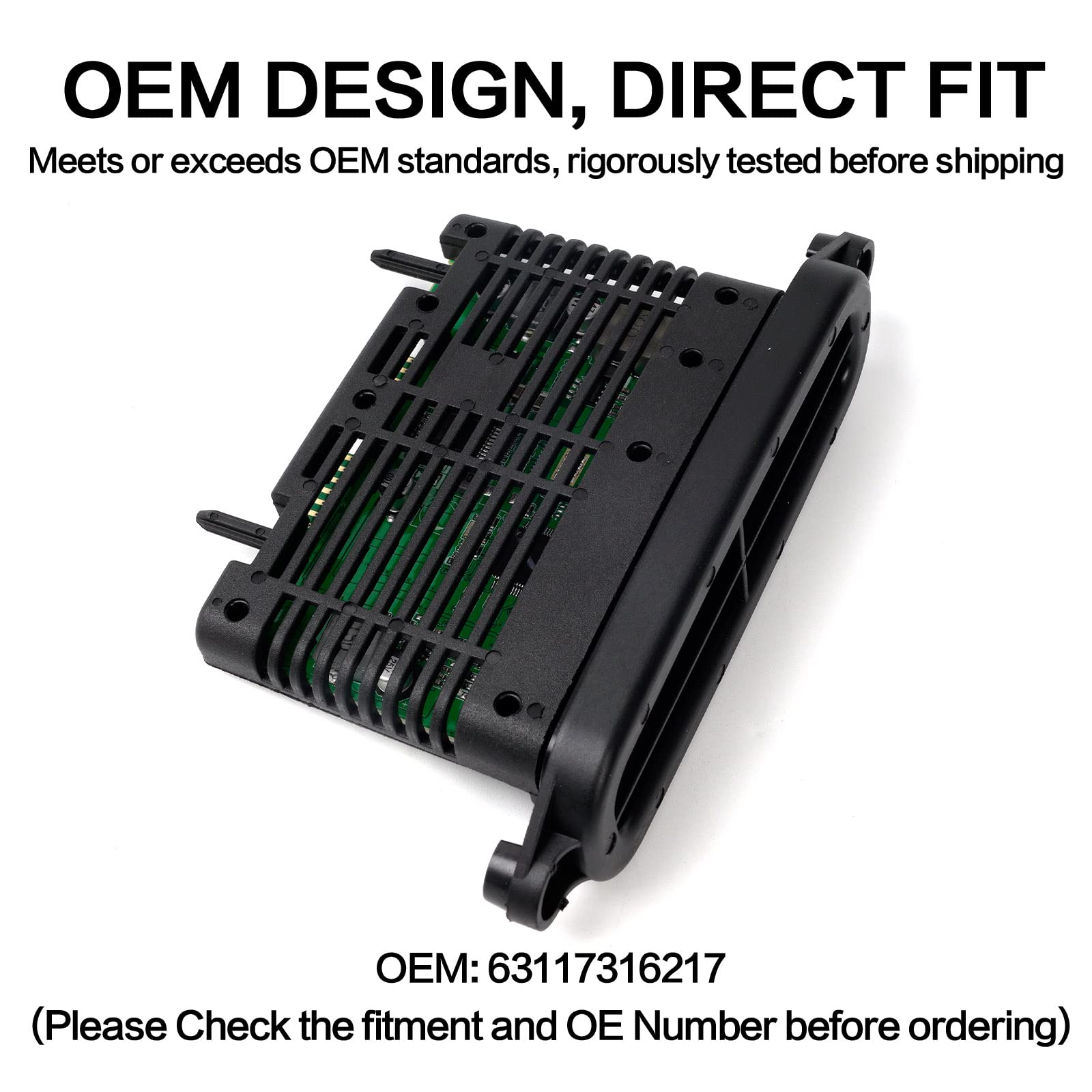Aumzong TMS Headlamp Control Module,Adaptive Xenon Headlamp Control Module Unit,Compatible With BMW 5 Series 528i 535i 550i F07 F10 F11 Replace#OE 63117316217