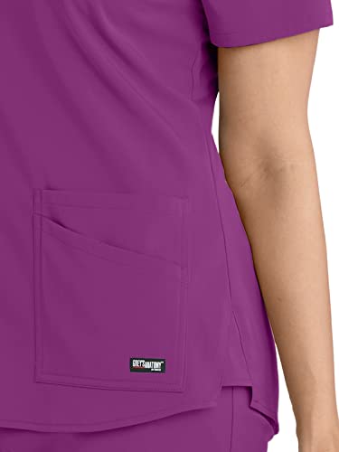 BARCO Grey's Anatomy Stretch GRST011 Women's Emma Scrub Top Bright Iris S