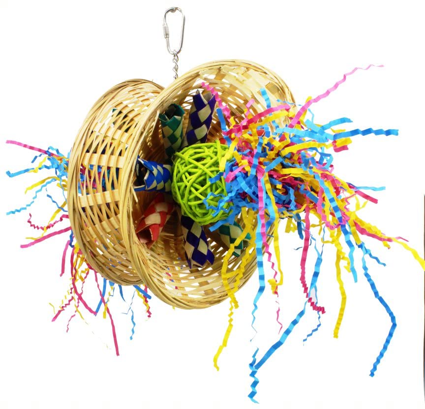 Bonka Bird Toys 1870 Foraging Butterfly Bird Toy Birds Parrot Natural Conure Cockatiel. Quality Product Hand Made in The USA.