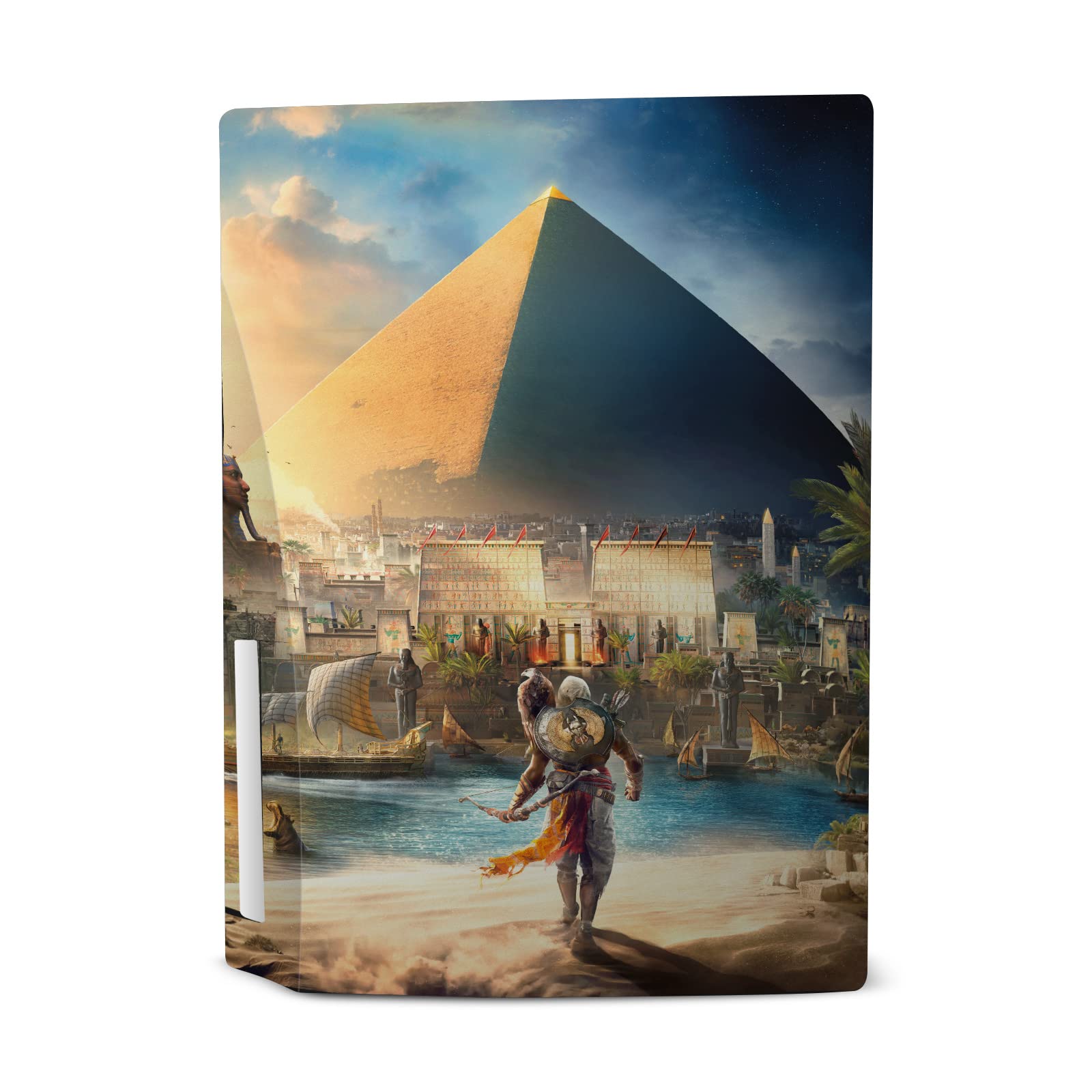 Head Case Designs Officially Licensed Assassin's Creed Key Art Bayek Origins Graphics Matte Vinyl Faceplate Sticker Gaming Skin Decal Cover Compatible With Sony PlayStation 5 PS5 Disc Edition Console