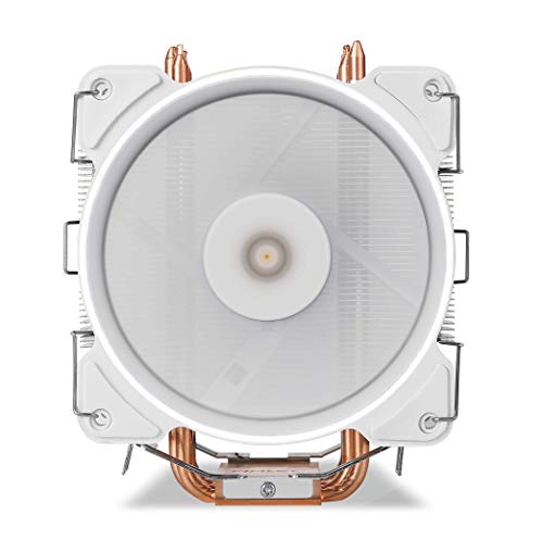 Antec CPU Cooler, C400 Glacial 120mm Pure White LED for Intel LGA 775/1150/ 1151/1155/ 1156/1366/ 2011/2066 & AMD Socket FM2/ FM1/ AM3+/ AM2 +/ AM2/ AM4