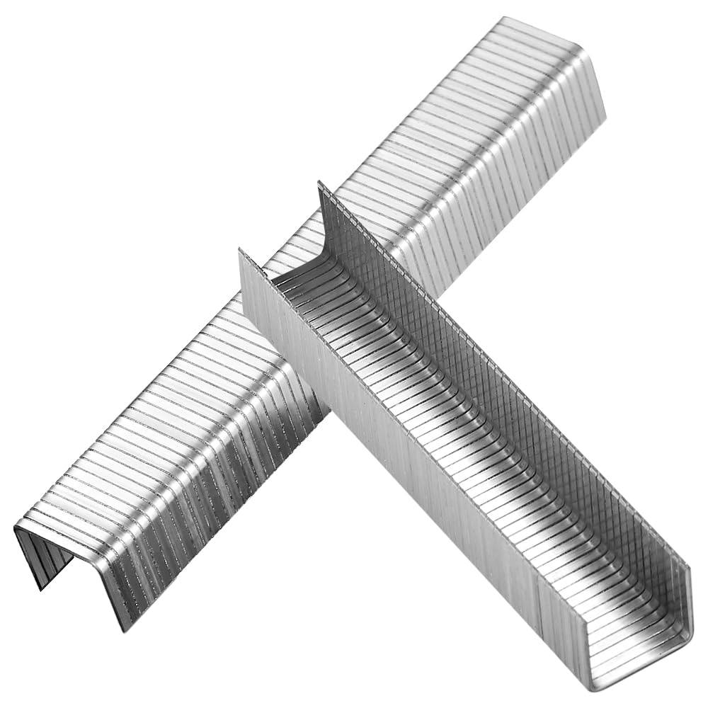 meite 20 Gauge J10 Series 7/16-Inch (11.2mm) Crown 1/2-Inch Length Upholstery Staples for Staple Gun, Fine Wire Galvanized Staples for Carpet, Work Box, Cable, Shed (5,000 Pieces)