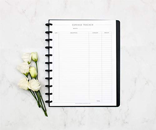 BetterNote Finance Plan Refill for Discbound Notebooks, Bill, Account, Expense, Budget, Fits Levenger Circa, The Happy Planner, Arc Systems, TUL, Talia, 1 Year Supply (11-Disc, 8.5"x11")
