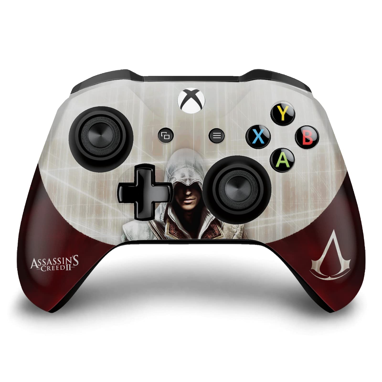 Head Case Designs Officially Licensed Assassin's Creed Cover Art II Graphics Matte Vinyl Sticker Gaming Skin Decal Cover Compatible With Xbox One S Console and Controller Bundle