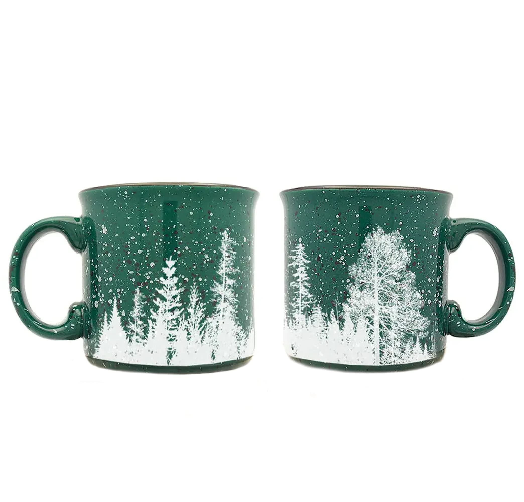 Black Lantern Coffee Mugs β Forest Landscape Ceramic Coffee Mug for Women and Men - Coffee Cappucino and Hot Chocolate Mugs - Rustic Campfire Coffee Mug