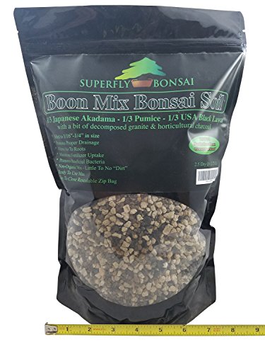 Boon Bonsai Soil Mix Boon Mix - Inorganic Substrate with Pumice, Lava and Akadama (2.5 Dry Quarts)