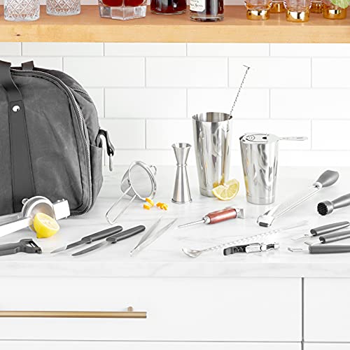 Barfly M37103 Deluxe II Cocktail Set, 20-Piece, Stainless Steel