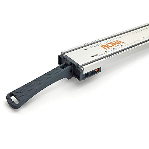 Bora 100β WTX Ruled Clamp Edge Saw Guide for Woodworking, Contractors, Carpenters and DIY, Guide for Circular Saws, 100 Inch Cutting Length, 545100