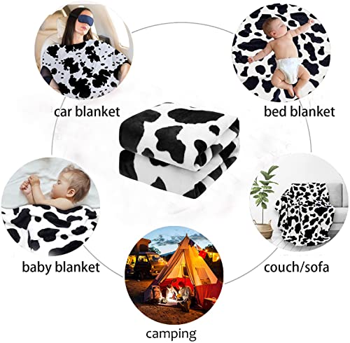 Cow Blanket for Kids Girls Boys Flannel Cow Blanket Print Soft Lightweight Cow Blankets and Throws for Sofa Couch Bed (39''x49'')