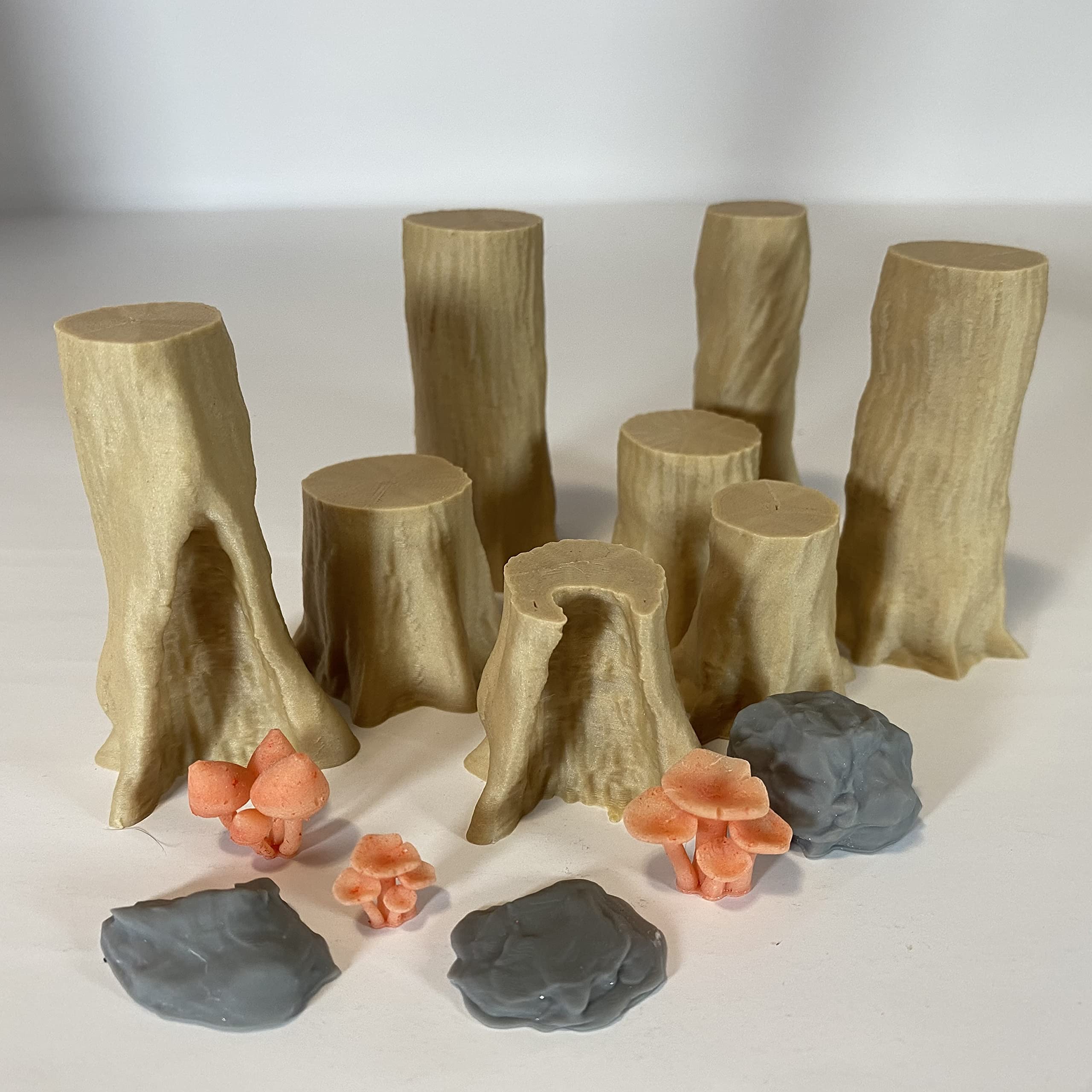 Extruded Gaming Beech Trees Set 2