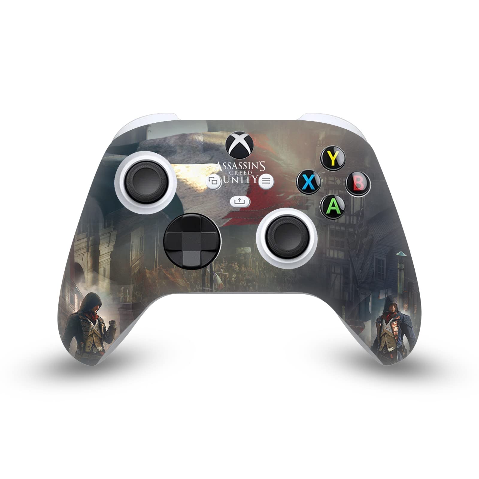 Head Case Designs Officially Licensed Assassin's Creed Arno Dorian French Flag Unity Key Art Vinyl Sticker Gaming Skin Decal Cover Compatible With Xbox Series S Console and Controller Bundle