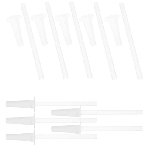 BESPORTBLE 10 Sets Drinking Nozzle Straw Juice Supply Plastic Straws Reusable Silicone Straws Smoothie Straws Multi-function Water Bottle Straw Suite Silicone Pp High Capacity