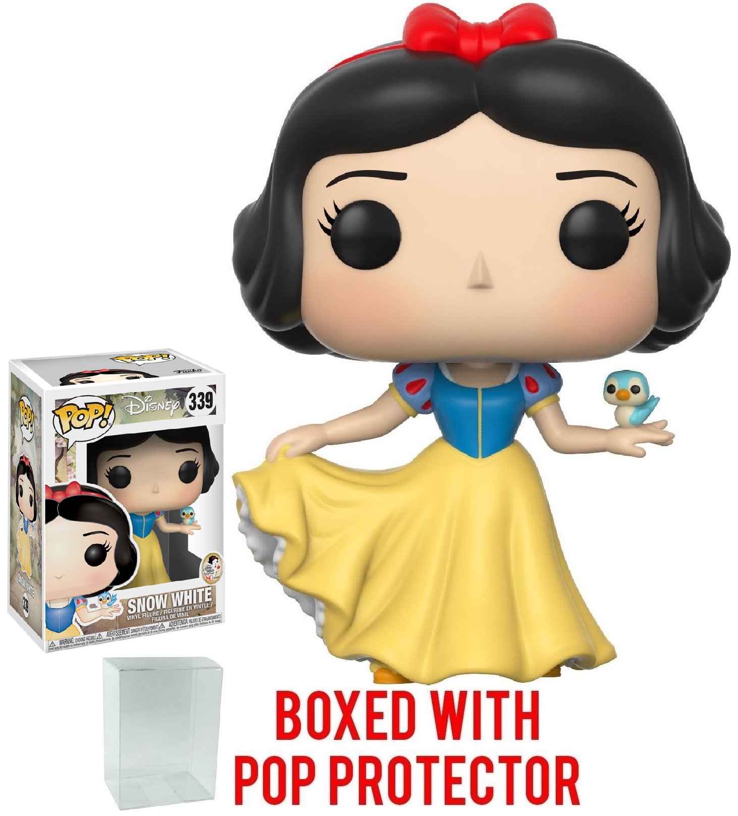 disney: Snow White and The Seven Dwarfs - Snow White Funko Pop! Vinyl Figure (Includes Compatible Pop Box Protector Case)