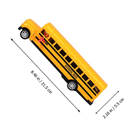 NUOBESTY New York City School Bus Bus Model Toy, Die Cast Pull Back Vehicles Cars 8. 46In Educational Toy for Kids US School Bus Model