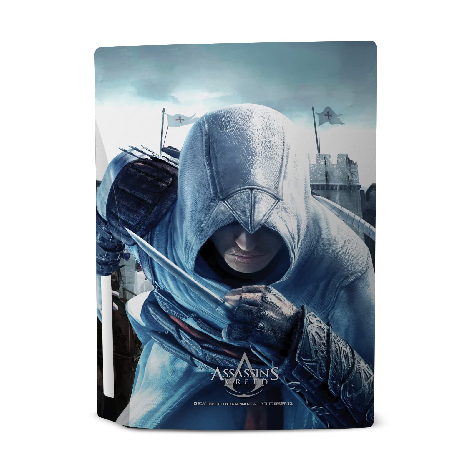Head Case Designs Officially Licensed Assassin's Creed Key Art Altaïr Graphics Vinyl Faceplate Sticker Gaming Skin Decal Cover Compatible With Sony PlayStation 5 PS5 Disc Edition Console