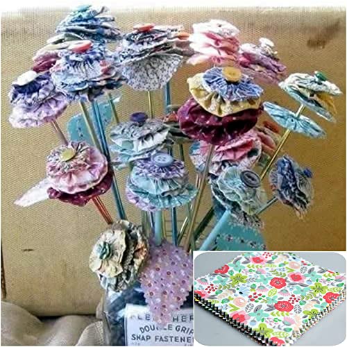 Charm Packs Fabric for Quilting 42Pcs 5'' Precut Fabric Quilt Squares Cotton Fabric Bundles for Sewing Floral Printed Quilt Squares Fabric …