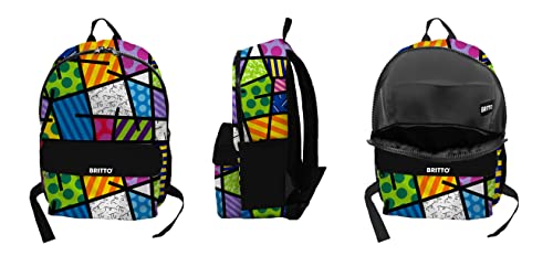 BRITTO Romero 15" Polyester Twill Backpack, Colorful Landscape