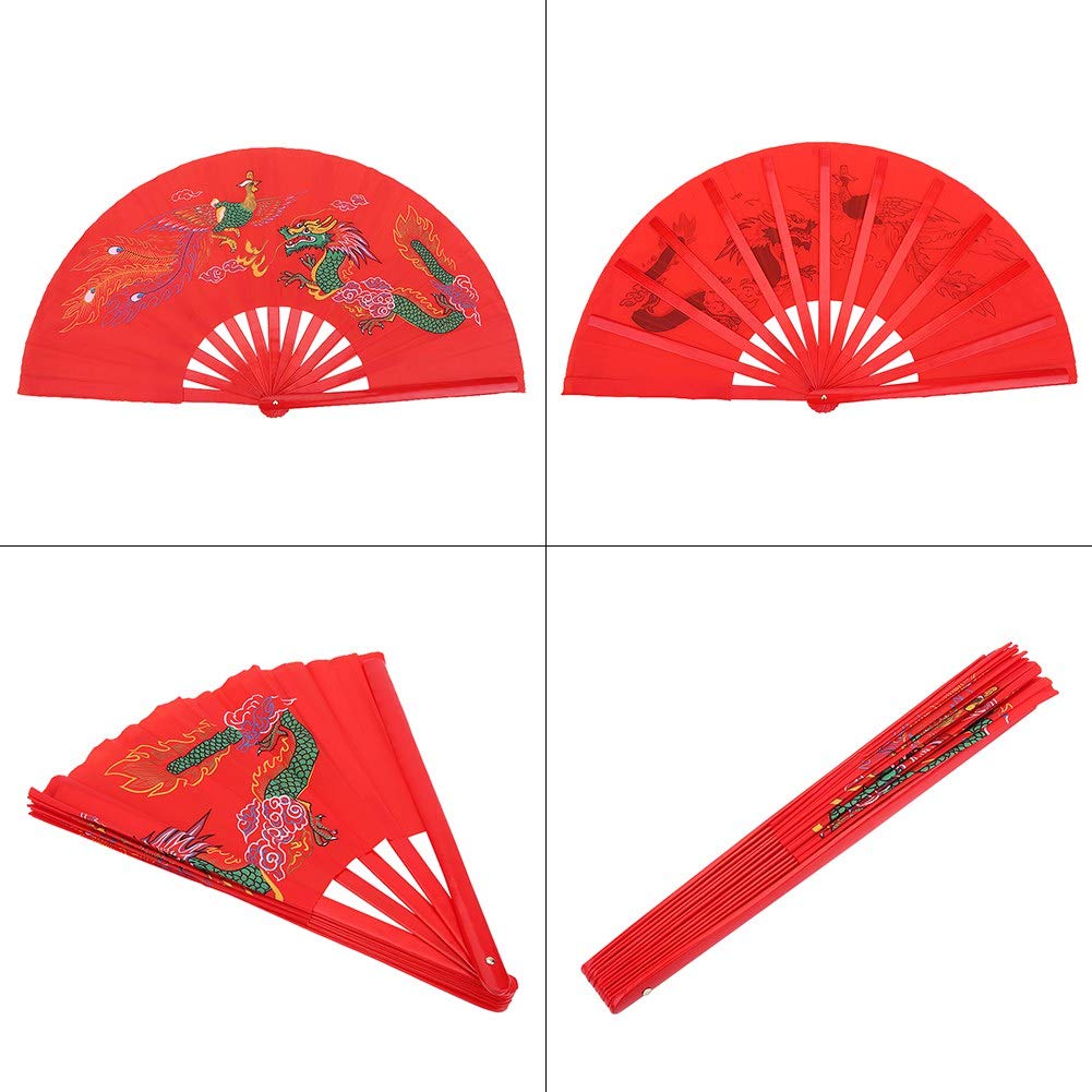 AUHX Chinese Fan, Dance Fans Environmental Sturdy Colorfast for Training for Practice