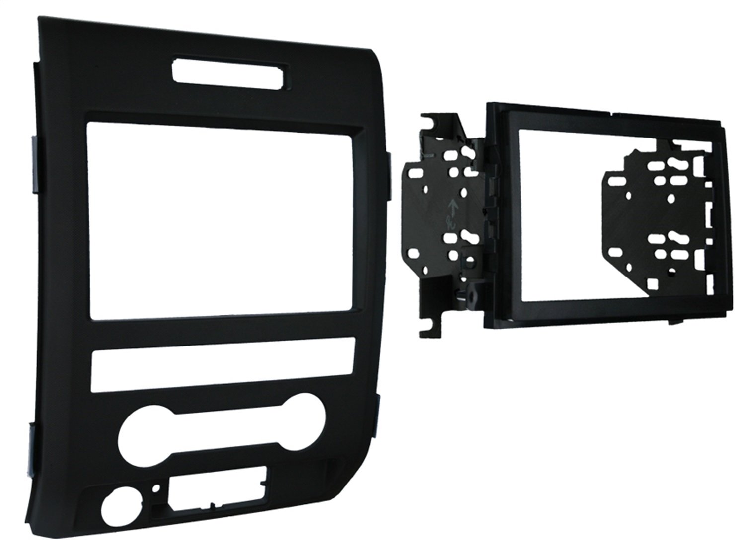Metra Electronics 95-5820B TURBOKits Radio Installation Kit Incl. Instructions/Hardware For Double DIN/Two Single DIN High-Grade ABS Plastic Black TURBOKits Radio Installation Kit