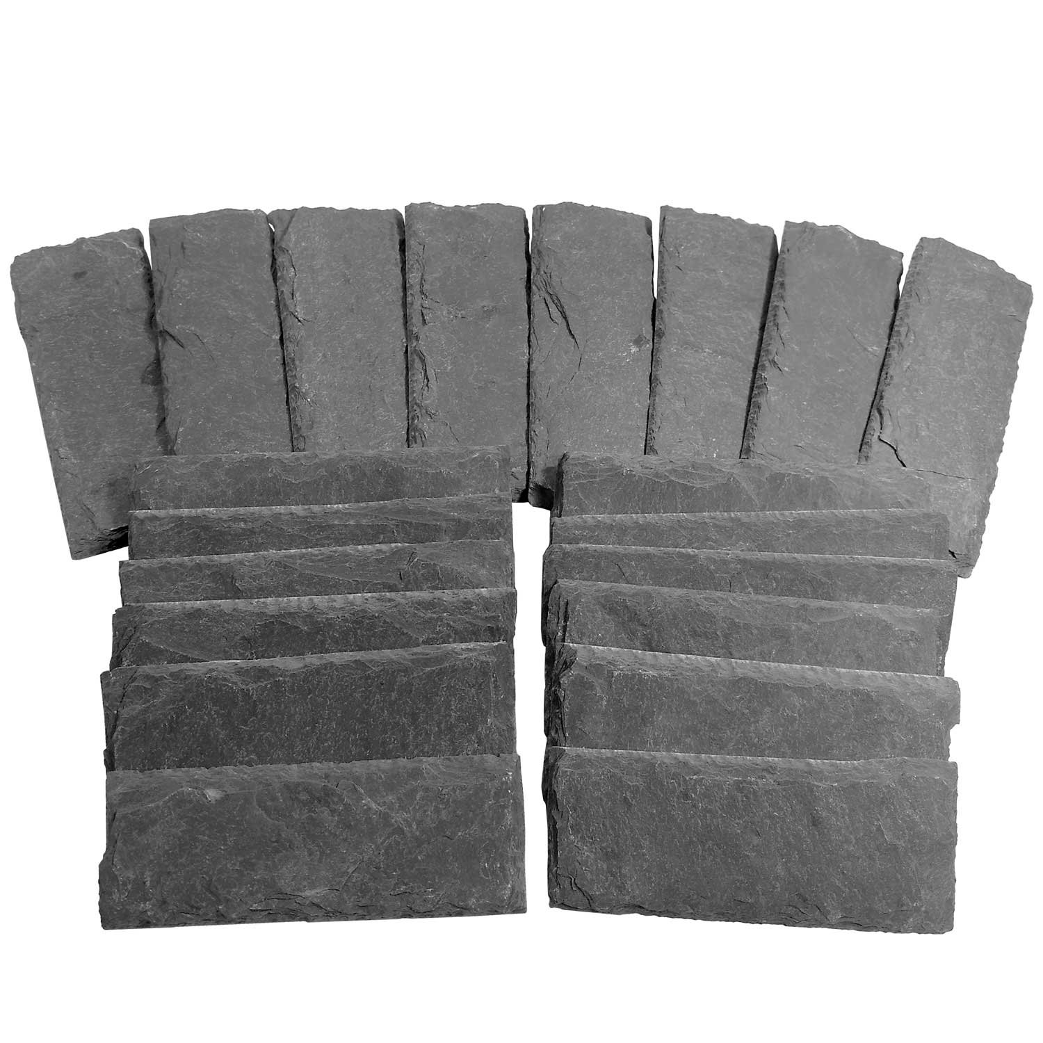 Cohas Slate Wedding and Event Place Cards Includes 20 Small 2 by 5 Inch Slate Pieces, Refill Kit, No Marker