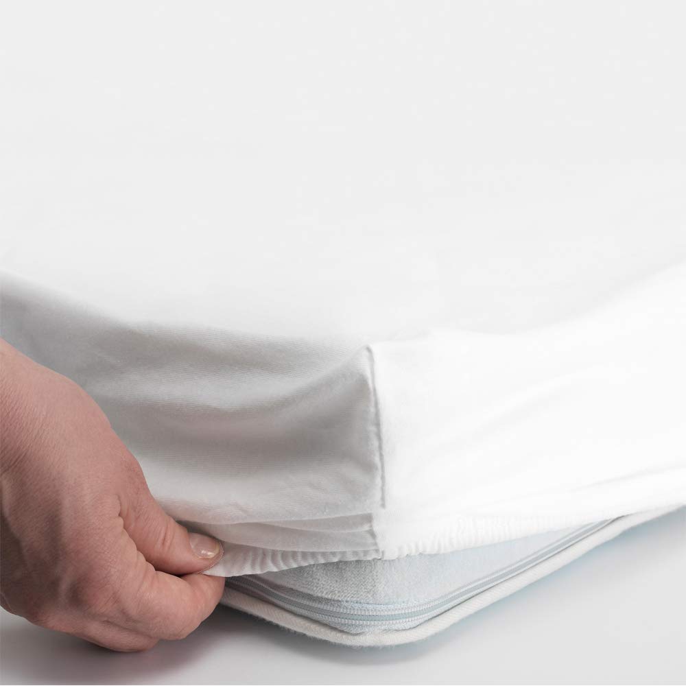 Cot Sheet and Pillow Case 4 Piece Set - 1 cot Fitted Sheet 33" x 75", 1 cot Flat Sheet 64"x 94", 2 Pillow Cases 20"x 30" Perfect for Folding Guest Bed Frame,Rollaway Beds (White Solid)