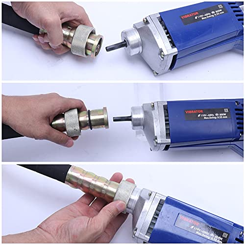 Bizoepro Hand Held Power Concrete Vibrators 13000 VPM Electric Concrete Vibrator 800W 3/4 HP Handheld Construction Portable Pencil Concrete Vibrabrater