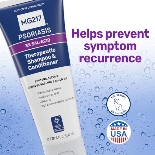 MG217 Psoriasis Scalp Solutions, Shampoo + Conditioner, 8 Ounce (5603)