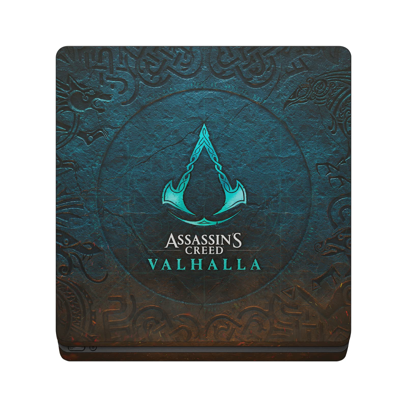 Head Case Designs Officially Licensed Assassin's Creed Logo Valhalla Key Art Vinyl Sticker Gaming Skin Decal Cover Compatible With Sony PlayStation 4 PS4 Slim Console