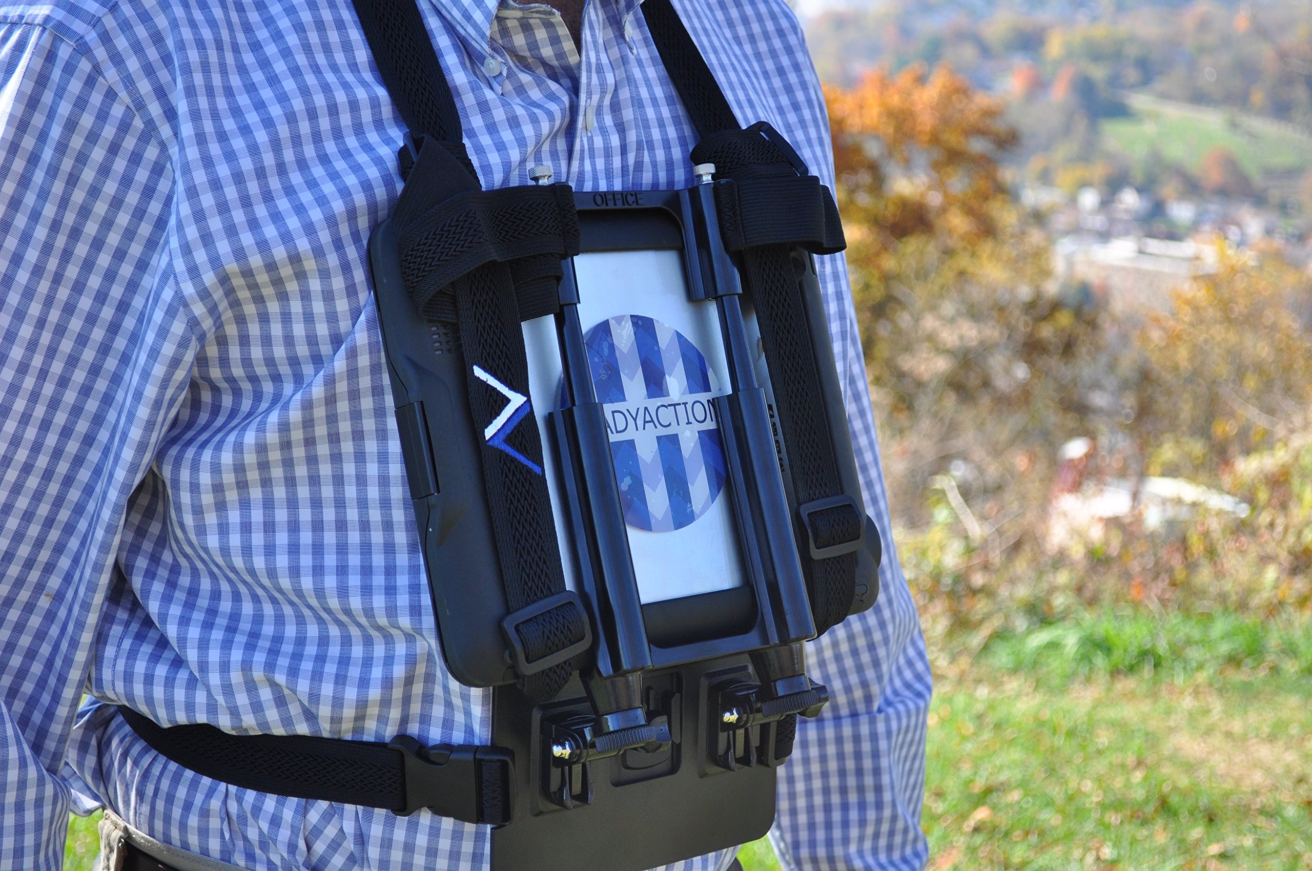 READYACTION Office Pro XL- Chest Harness for iPad Pro (12.9") and Similar XL Tablets
