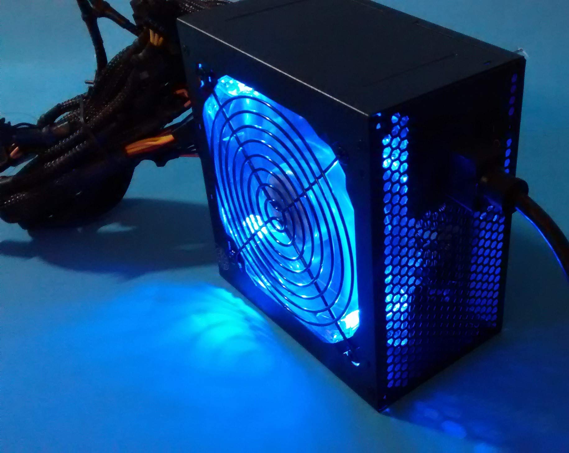 SHARK TECHNOLOGY® ATX-1000-LED Silent 1000W 120mm Blue LED Fan Active PFC Dual PCI-E Gaming PC ATX Power Supply