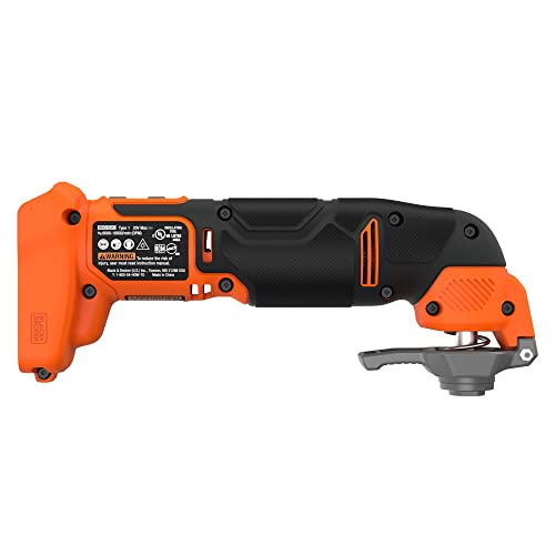 BLACK + DECKER 20V MAX Oscillating Tool, MultiTool, 6-speed, Tool Only (BDCOS20B)