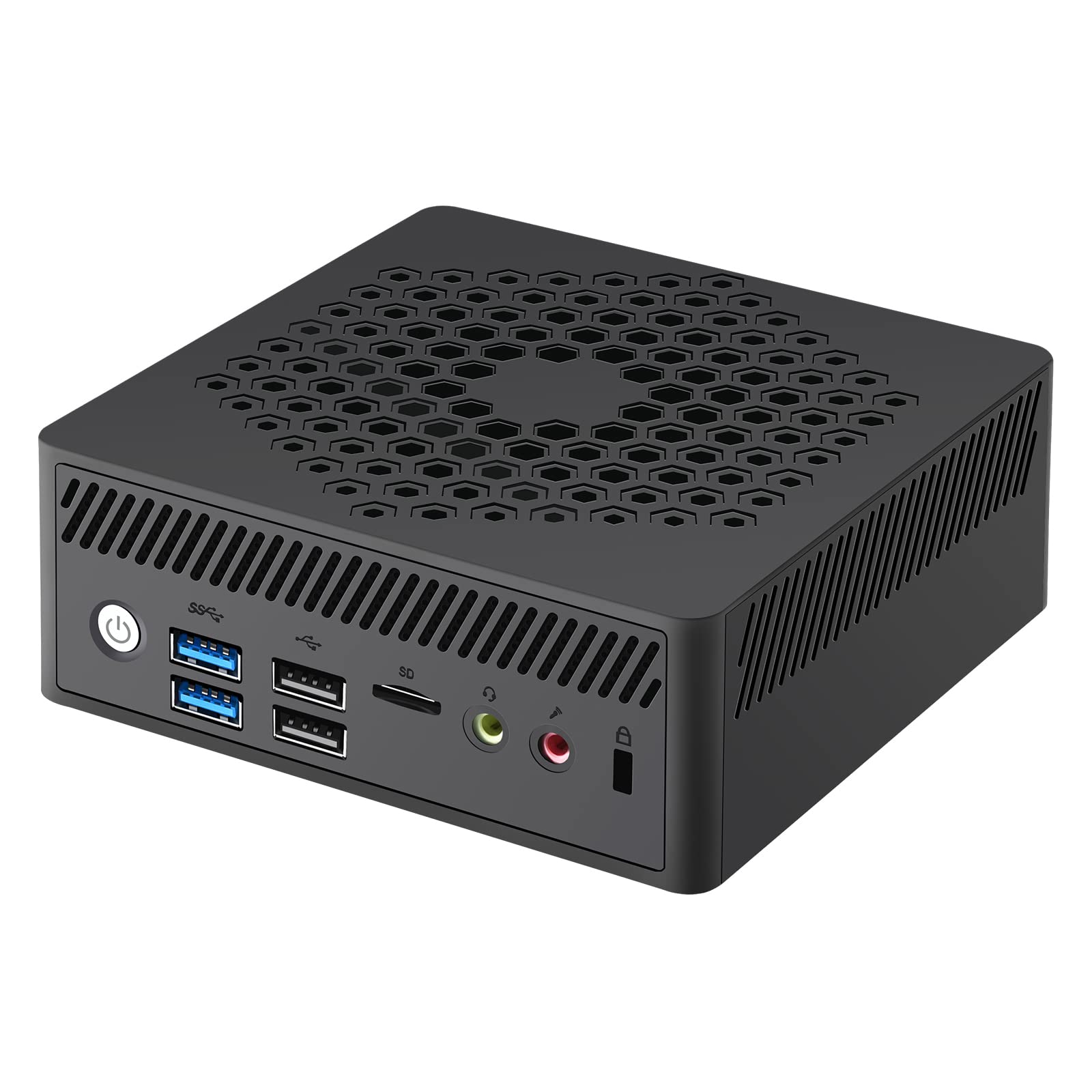 AUASOIU Fanless Mini PC (Windows 11 Pro Intel 11th Gen N6005) 2.0 to 3.3GHz 16GB 512GB Mini Desktop Computers Mini Computer Tower Support 4K UHD 60Hz Wi-Fi 2.4G/5G USB 3.0 for Business Home Office