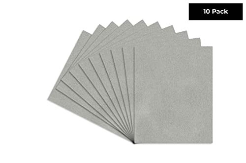 CountryArtHouse Smoke Suede Acid Free 11x14 Backing Board - Uncut Photo Mat Board - 1 Sheet