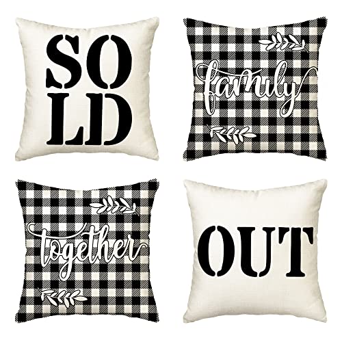 AVOIN Christmas Buffalo Plaid Polka Dot Gnomes Throw Pillow Cover, 12 x 20 Inch Winter Holiday Tree Cane Candy Cushion Case Decoration for Sofa Couch