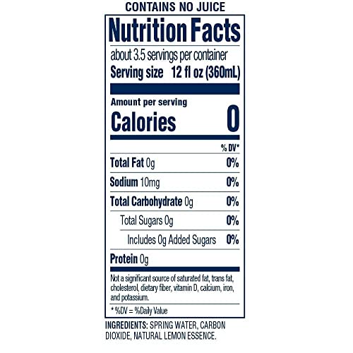 Crystal Geyser Lemon Sparkling Spring Water PET Plastic Bottles, BPA Free, No Artificial Ingredients or Sweeteners, 42.3 Fl Oz, 12 Pack
