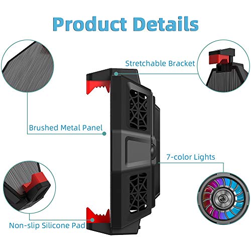 BBSJ Mobile Phone Radiator Cooling Back Clip Semiconductor Cooling Fan Game Handle Mobile Phone Cooling Artifact