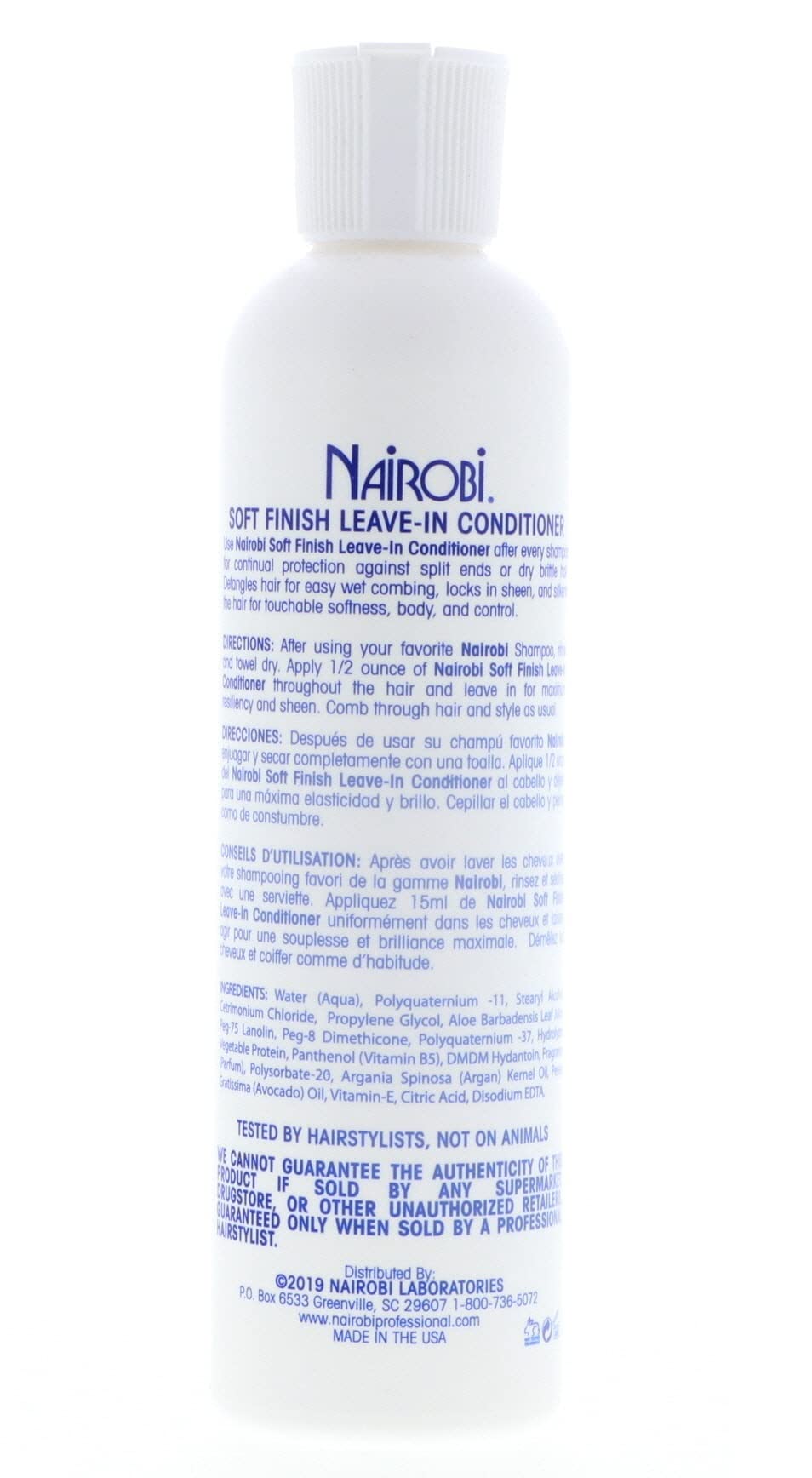 Nairobi Soft Finsh Leave-in Conditioner, 8 Ounce