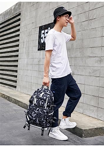 BUGUTKONG Basketball Player Multifunction Backpack Travel Fans Bag Daypack Bookbag School Bag Laptop Bag Batele-a12