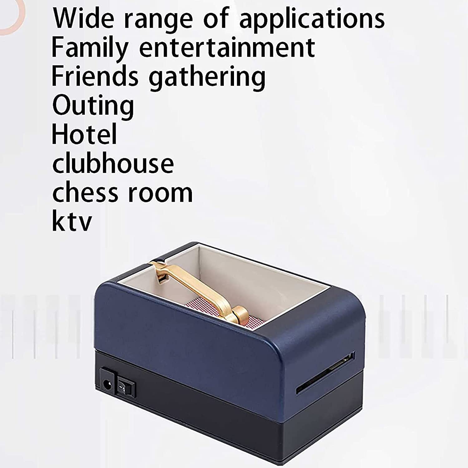 Automatic Card Dealer, Poker Card Shuffler, 360 Degree Rotating Licensing Machine, Suitable for 2-8 People Game, Not Shuffle Function