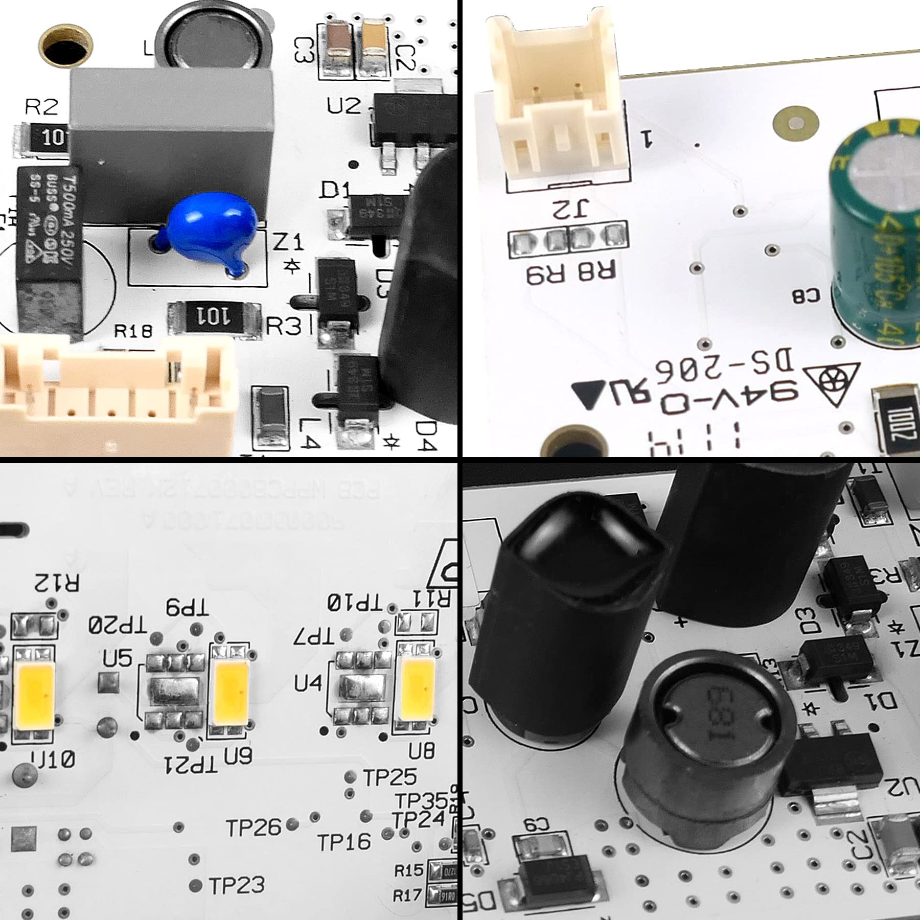 W10515058 Main LED Light and Driver Fit for Whirlpool Kenmore Maytag Kitchenaid, Only PCD Board, Replacement WPW10515058, PS11755867, W10522611, 3021142, W10465957, AP6022534